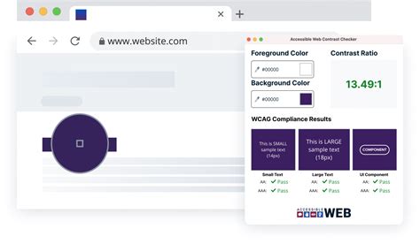 Web Accessibility Color Contrast Checker Conform To WCAG