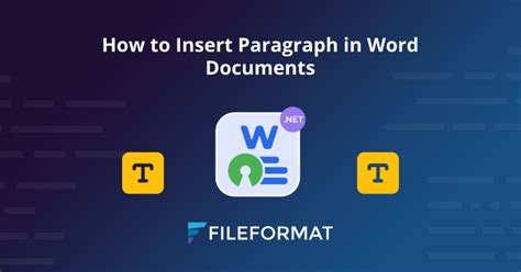 How To Insert Paragraph In Word Documents