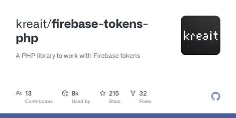 GitHub Kreait Firebase Tokens Php A PHP Library To Work With Firebase Tokens