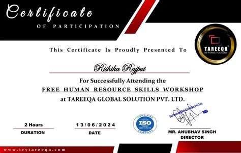 Rishika Rajput On Linkedin Successfully Completed Workshop On Human