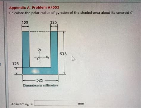 solved appendix a problem a 053 calculate the polar radius