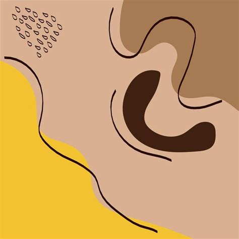 보헤미안 스타일의 페인트가 있는 벡터 그림 균형 식물 자연 태양 달 디자인의 추상 수채화 기하학적 모양 커버 소셜 네트워크 장식