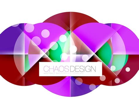 Premium Vector Geometric Abstract Composition Circles Layout