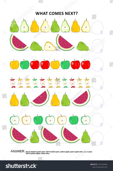 Fruit Berry Themed Educational Logic Game Stock Vector Royalty Free 1491549404 Shutterstock