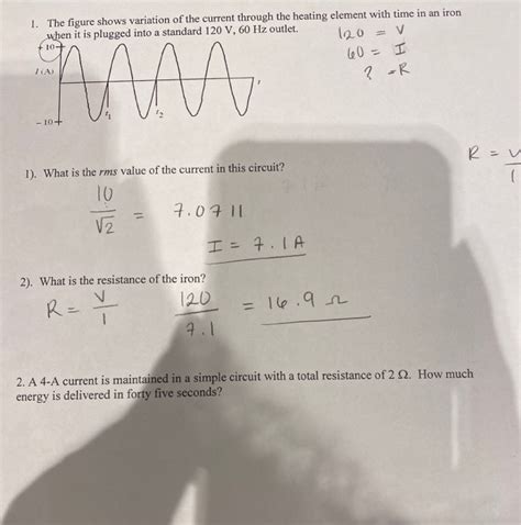 Solved The Figure Shows Variation Of The Current Through Chegg