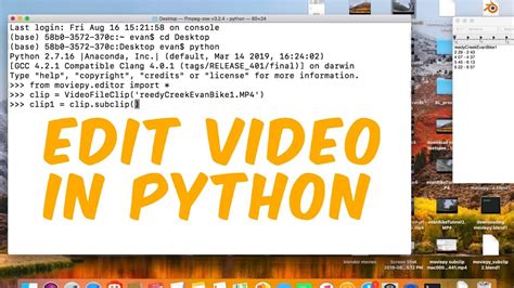 Edit A Video In Python Free Youtube