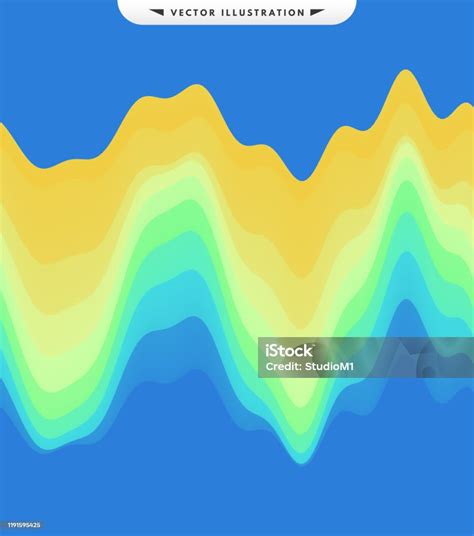 추상 파형 배경입니다 3d 기술 스타일 음파벡터 일러스트레이션 빅데이터에 대한 스톡 벡터 아트 및 기타 이미지 빅데이터 책자 형판 Istock