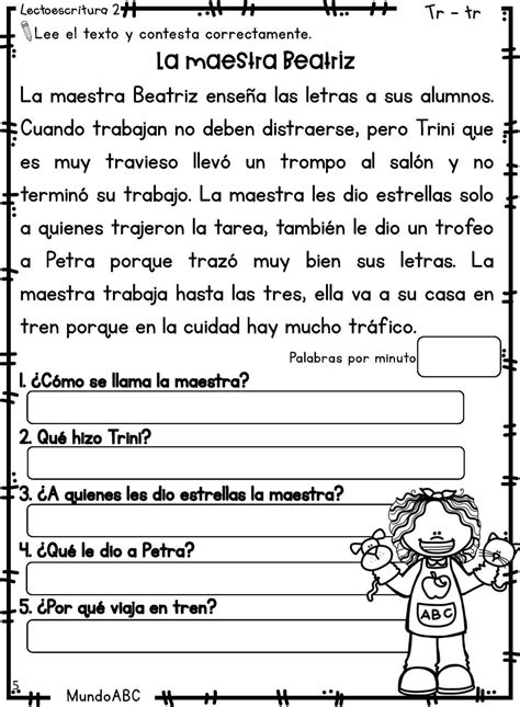 Super Cuaderno De SÍlabas Trabadas Imagenes Educativas Lectura De