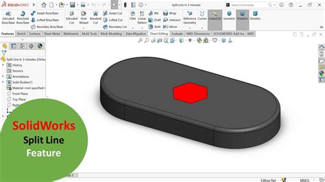 Solidworks Feature Split Line Solidworks For Beginners Solidworks