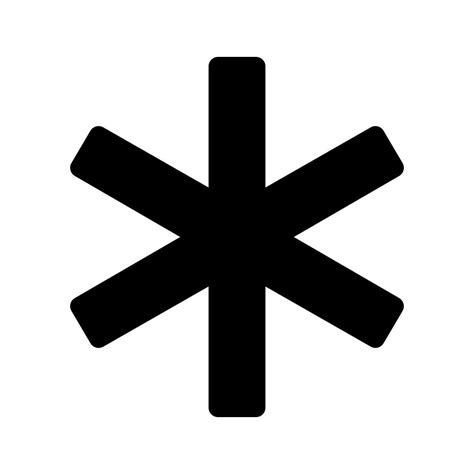 Asterisk Outline Png