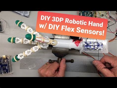 DIY Robotic Hand D Printed Home Crafted Flex Sensor Arduino Controlled YouTube