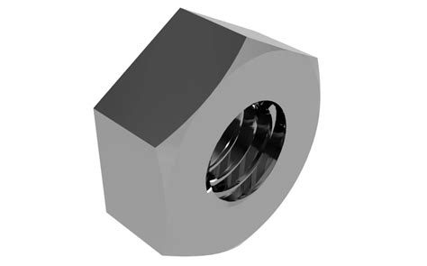 Hexagonal Metric Nuts 3d Model