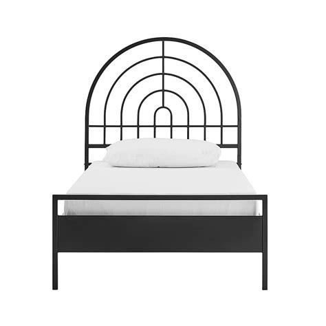 Customer Reviews Walker Edison Modern Metal Decorative Arch Twin Bed