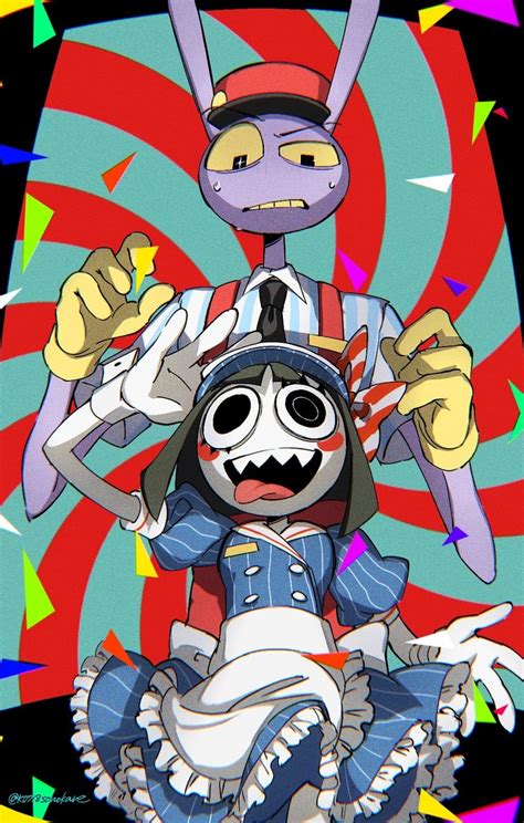 Pomni And Jax The Amazing Digital Circus And 1 More Drawn By Sonokare
