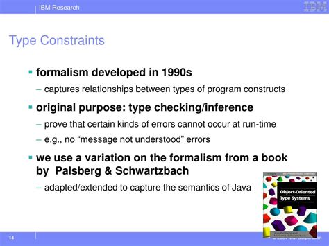 Ppt Applications Of Type Constraints In Software Engineering Tools