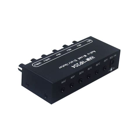 ham hp204 stereo audio mixer distributor signal selector 2 input 4