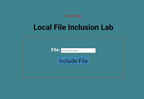 Web Security Vulnerabilities Local File Inclusion LFI Emp R R