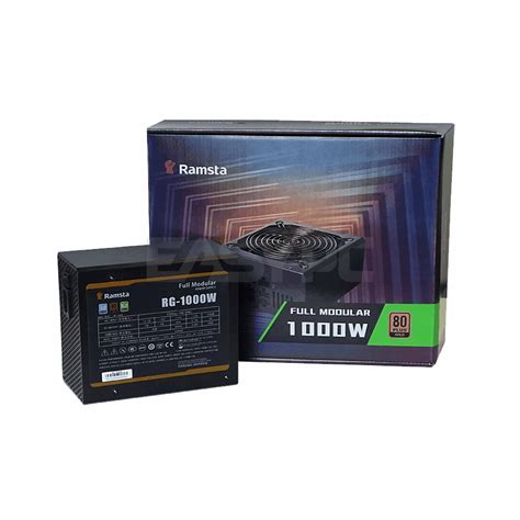 Ramsta RG1000 1000W 80+ Gold Fully Modular Power Supply – EasyPC