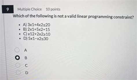 Solved 9multiple Choice 10 ﻿pointswhich Of The Following Is