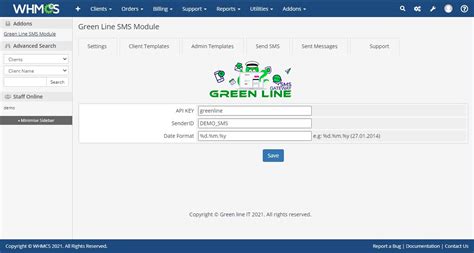 SMS Gateway Module WHMCS Marketplace