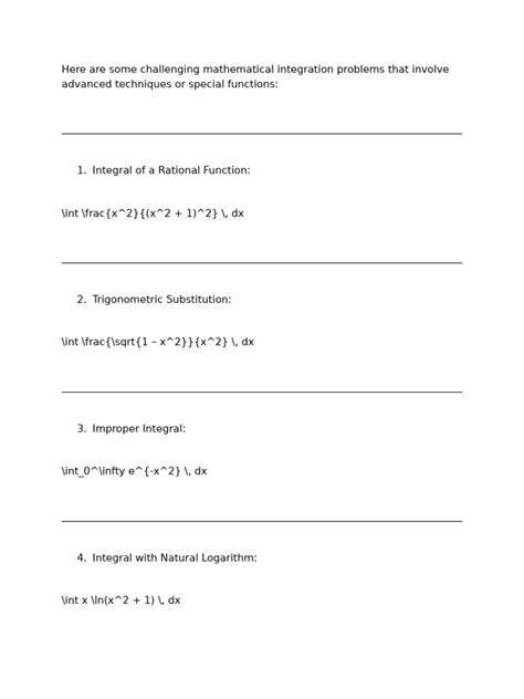 Integration Mathematics Pdf Teaching Methods And Materials Science And Mathematics