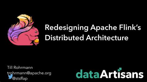 pdf redesigning apache flink s distributed architecture · redesigning