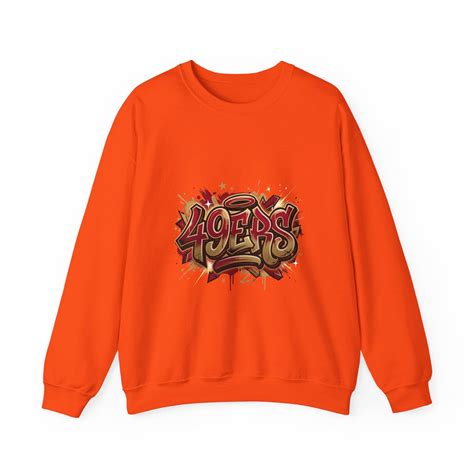 49ers Streetwear Graffiti Logo Png Two Tone Red Gold Typography Urban