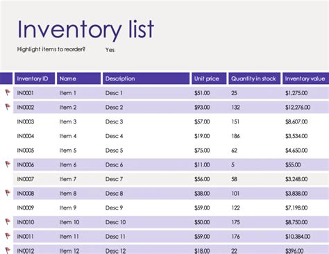 Free Excel Inventory Templates For Tracking With Formulas
