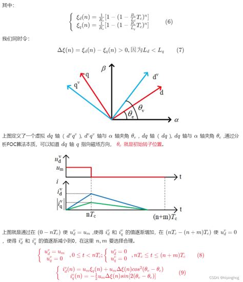 永磁同步电机的初始位置辨识策略 脉冲注入法 脉冲注入法电机初始位置 csdn博客