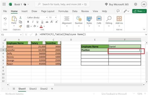 Xmatch Function In Excel
