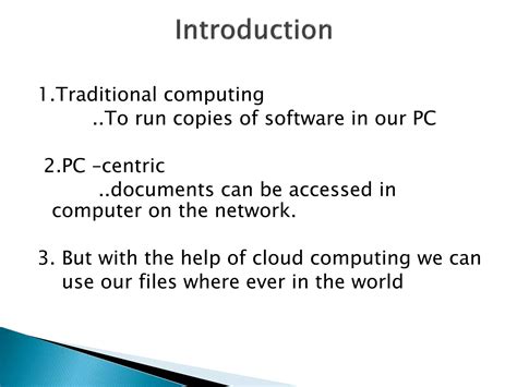 Cloud Computing Presentationppt Pptx Cloud Computing Internet
