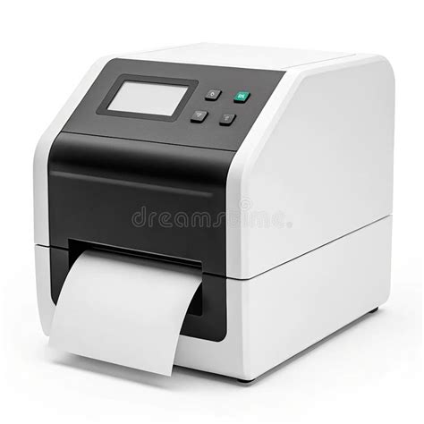 Hospital Wristband Printer Isolated On White Background Stock