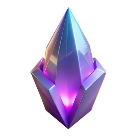 Impressive Abstract Crystal Shard Glowing Magical 4k 59438325 Png