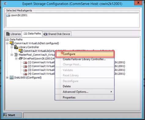 Configure The New Vtl On The Commvault Mediaagent Server Dell
