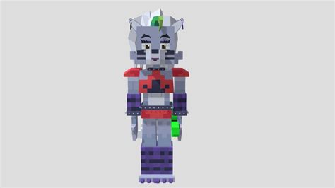Minecraft Roxanne Wolf Download Free 3d Model By