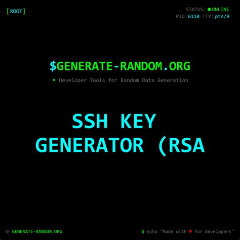 Ssh Key Generator Rsa And Ed25519 Generate Ssh Key Pairs For Testing Generate