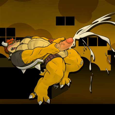 Rule 34 1boy Balls Bowser Clothing Cum Cumshot Detailed Background