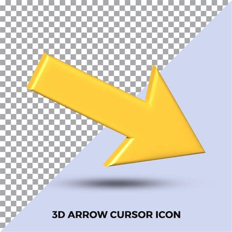 Premium Psd 3d Mouse Cursor Icon Isolated