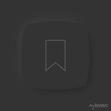 Soft Ui Neumorphism App Icon Dark Mode Black Lesezeichen • Wall Stickers Fashion Banner Book