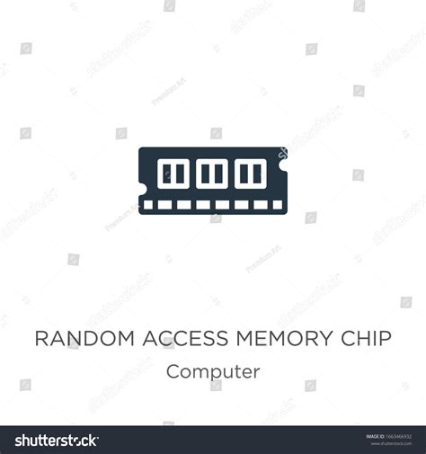 random access memory chip icon vector stock vector royalty free