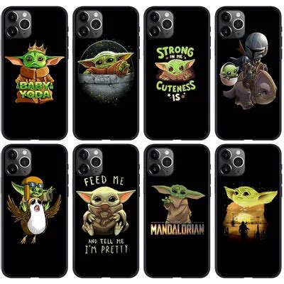 Leuke Mooie Baby Yoda Telefoon Cover Voor Iphone X Xr Xs Max Plus