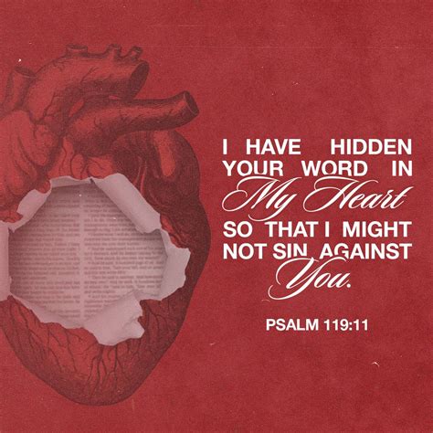 Psalms 11911 160 Niv I Have Hidden Your Word In My Heart Youversion
