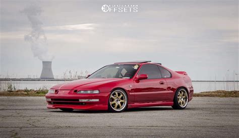 1995 Honda Prelude With 17x8 30 Volk Gt 7 And 20540r17 Ohtsu Fp7000 And Coilovers Custom Offsets