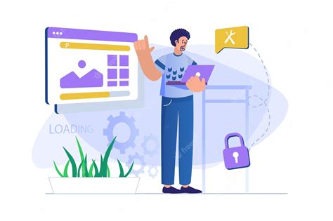 Premium Vector Web Design Concept With People Scene Vector Illustration