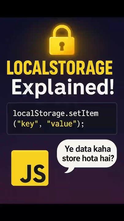 Store Data In Browser Like A Pro 🤯 Using Localstorage Javascript Hack 🔥coding Javascript
