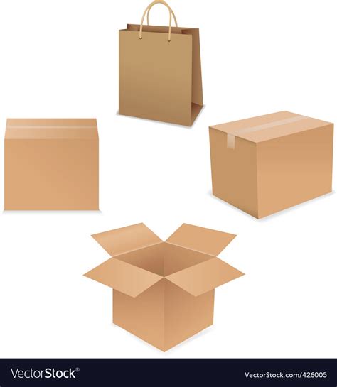 Shipping Box Royalty Free Vector Image VectorStock