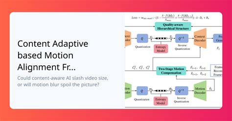 Content Adaptive Based Motion Alignment Framework For Learned Video