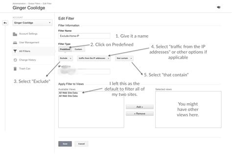Filter Yourself From Google Analytics Ginger Coolidge