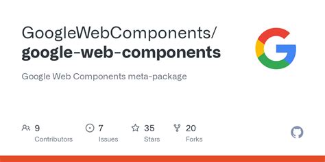 GitHub GoogleWebComponents Google Web Components Google Web Components Meta Package