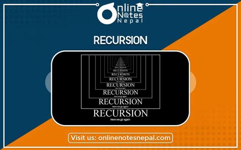 Recursion In C Programming Introduction To C Online Notes Nepal